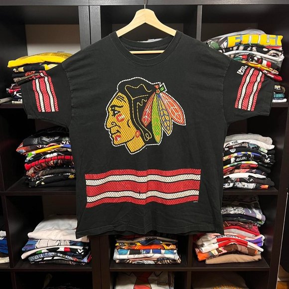 Pro Player | Shirts | Vintage Pro Player Chicago Black Hawks Size Xl ...